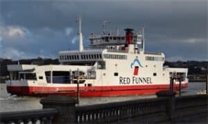 Red Funnel ferry mechanical issue in Cowes Harbour