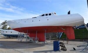 Wavedancer fit out at Kingston Boatyard